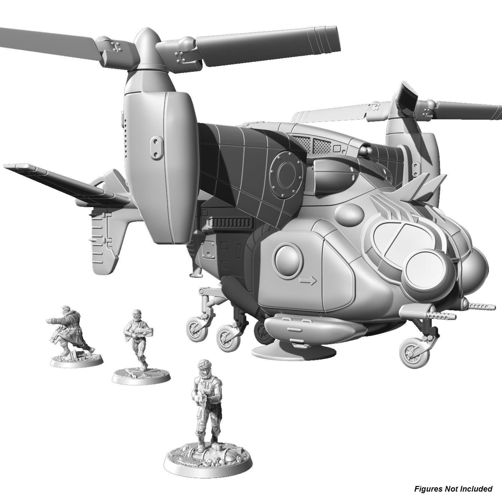 Fallout: Wasteland Warfare - Print at Home - Parked Vertibird STL Fallout: Wasteland Warfare - Print at Home - Parked Vertibird STL