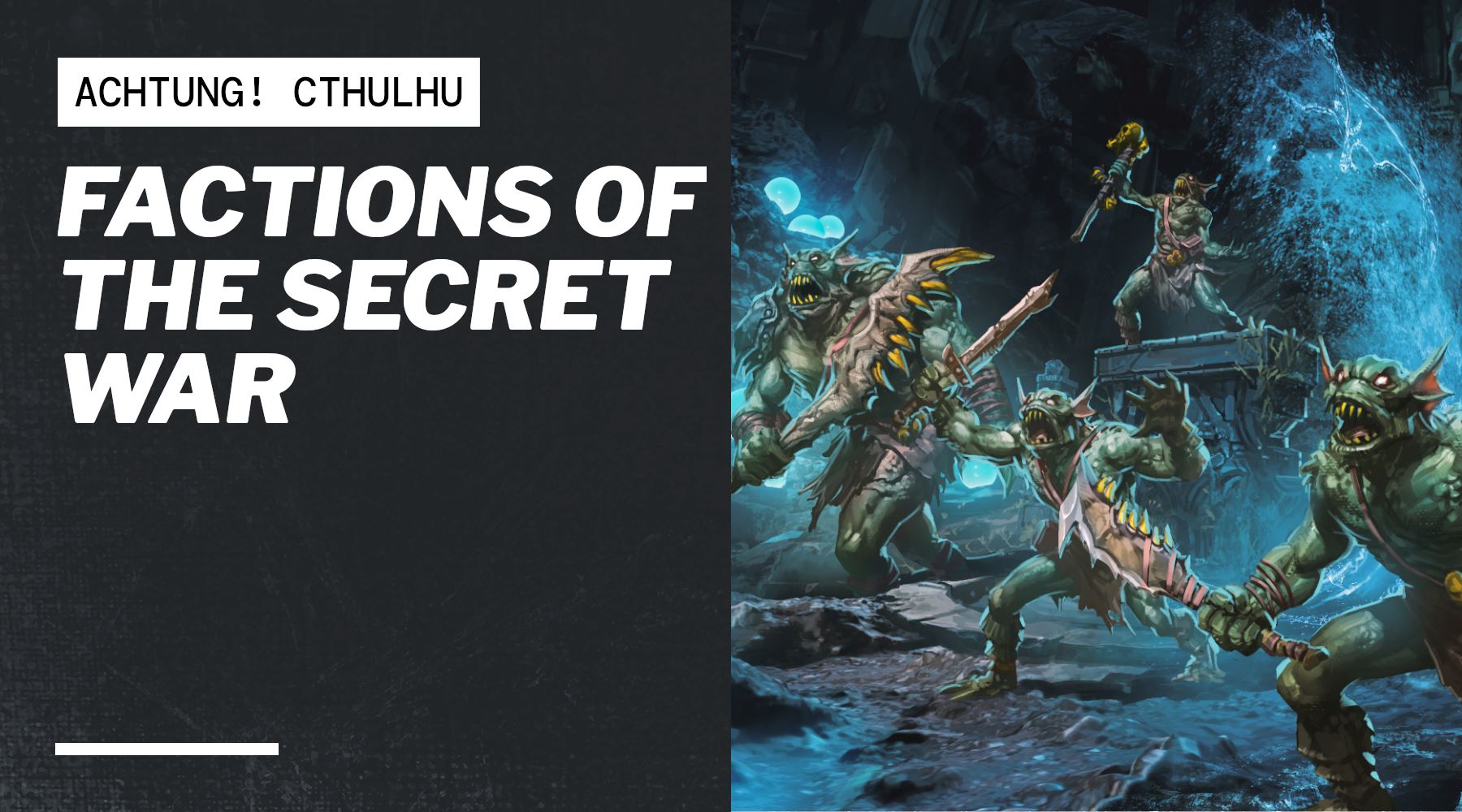 Factions of the Secret War – Modiphius Entertainment