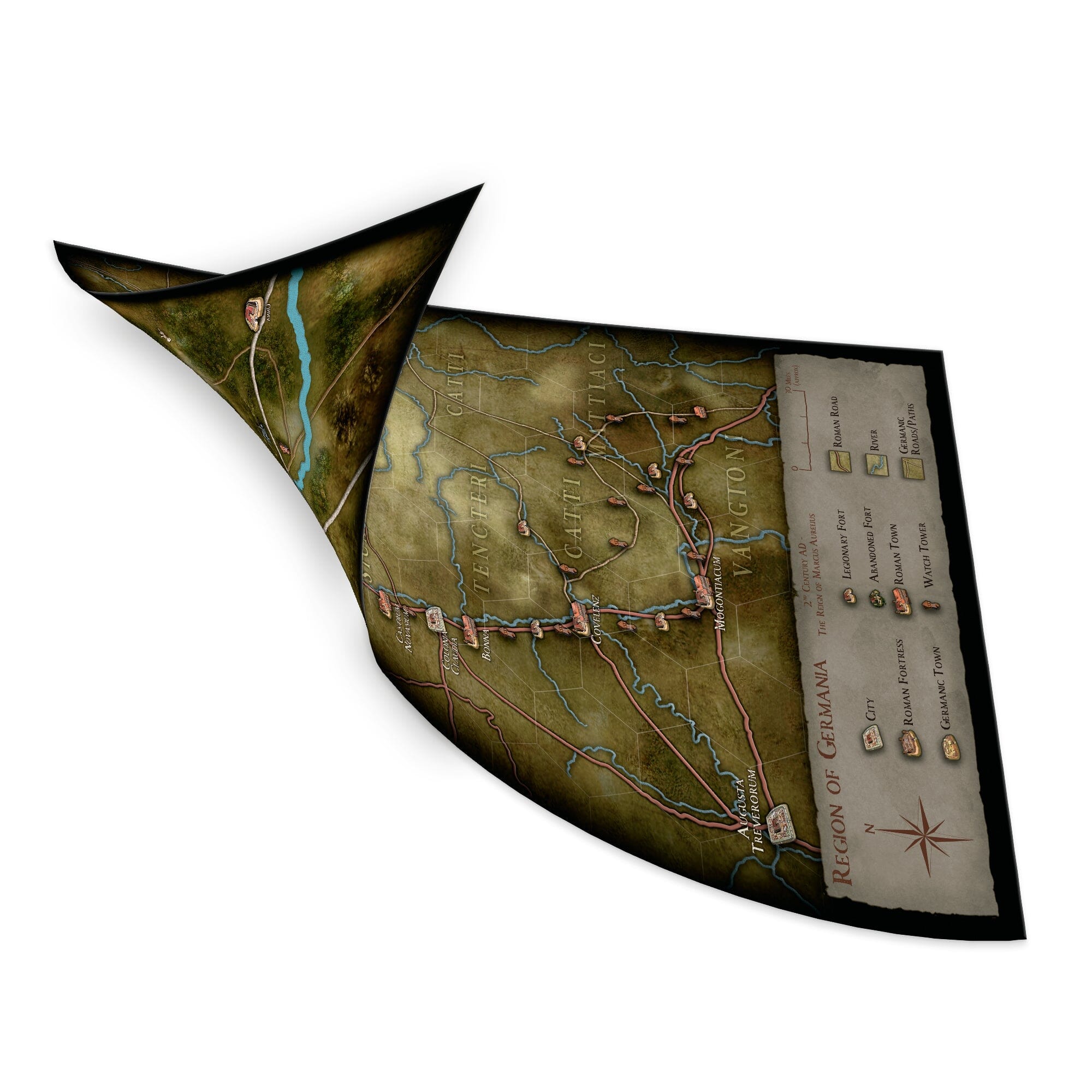 Cohors Cthulhu RPG Fabric Map – Modiphius Entertainment