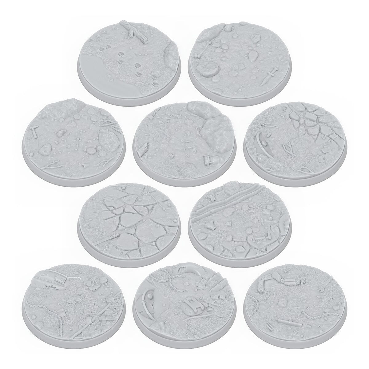 Fallout: Miniatures - 40mm Wasteland Scenic Bases – Modiphius Entertainment