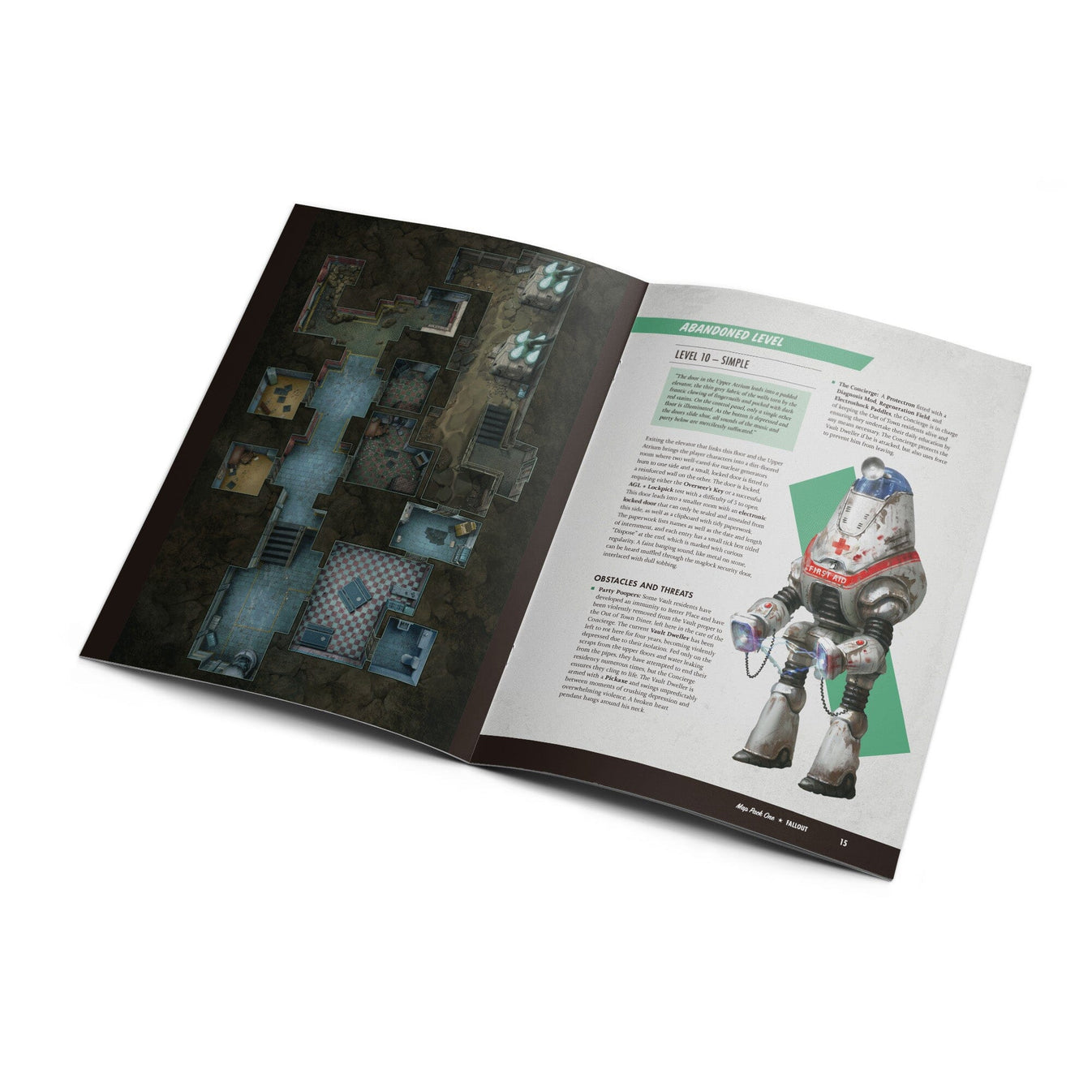 Fallout: The Roleplaying Game - Map Pack 1: Vault – Modiphius Entertainment