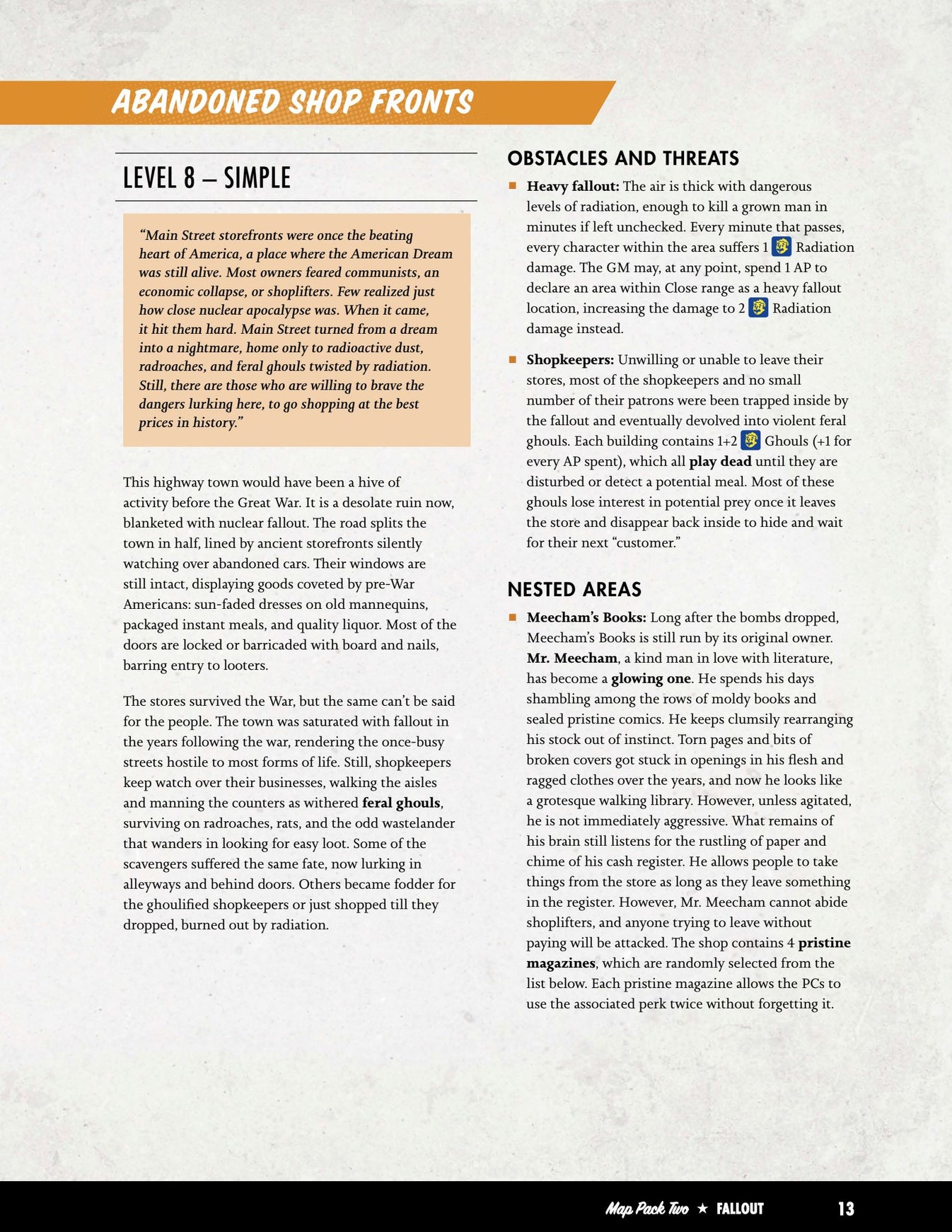 Fallout: The Roleplaying Game - Map Pack 2: Wasteland Locales (PDF ...