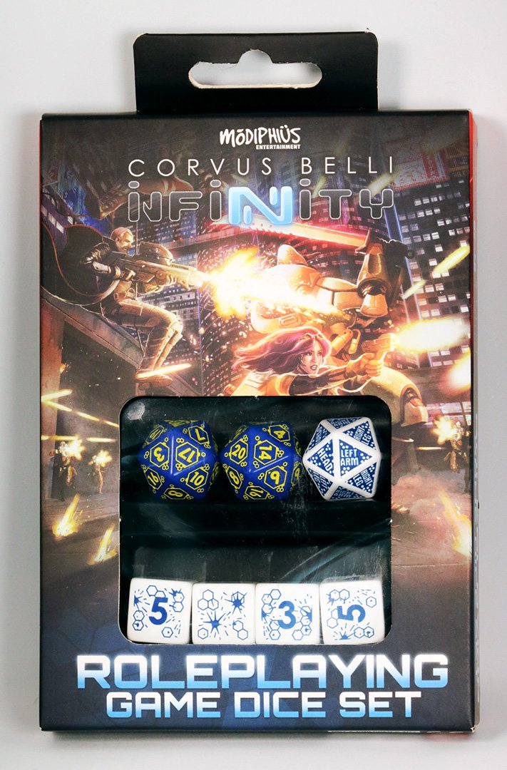 Infinity: Factions Dice Sets – Modiphius Entertainment
