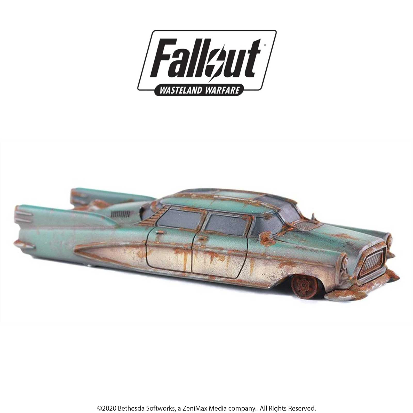 Fallout Game Miniature - Terrain Expansion: Corvega Sedan – Modiphius ...
