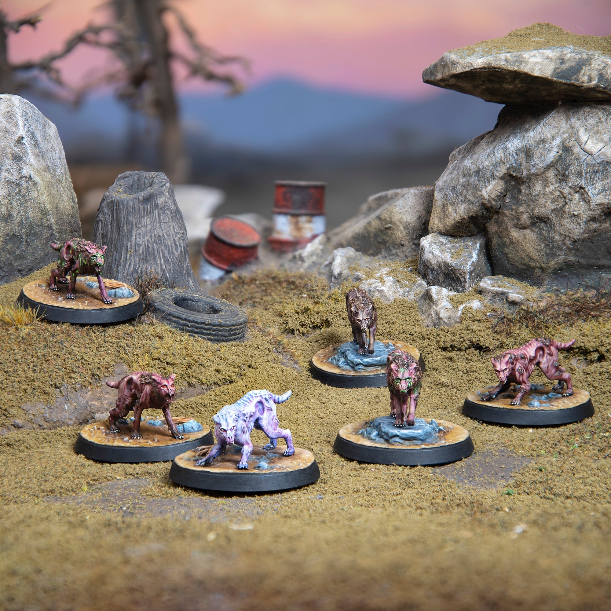 Fallout: Wasteland Warfare - Creatures: Mongrel Scavenging Pack ...