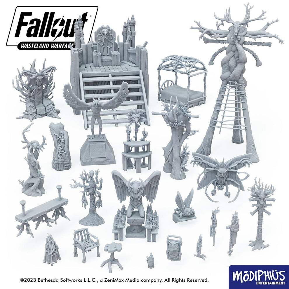 Fallout: Wasteland Warfare - Print at Home - Cult of the Mothman Altar ...