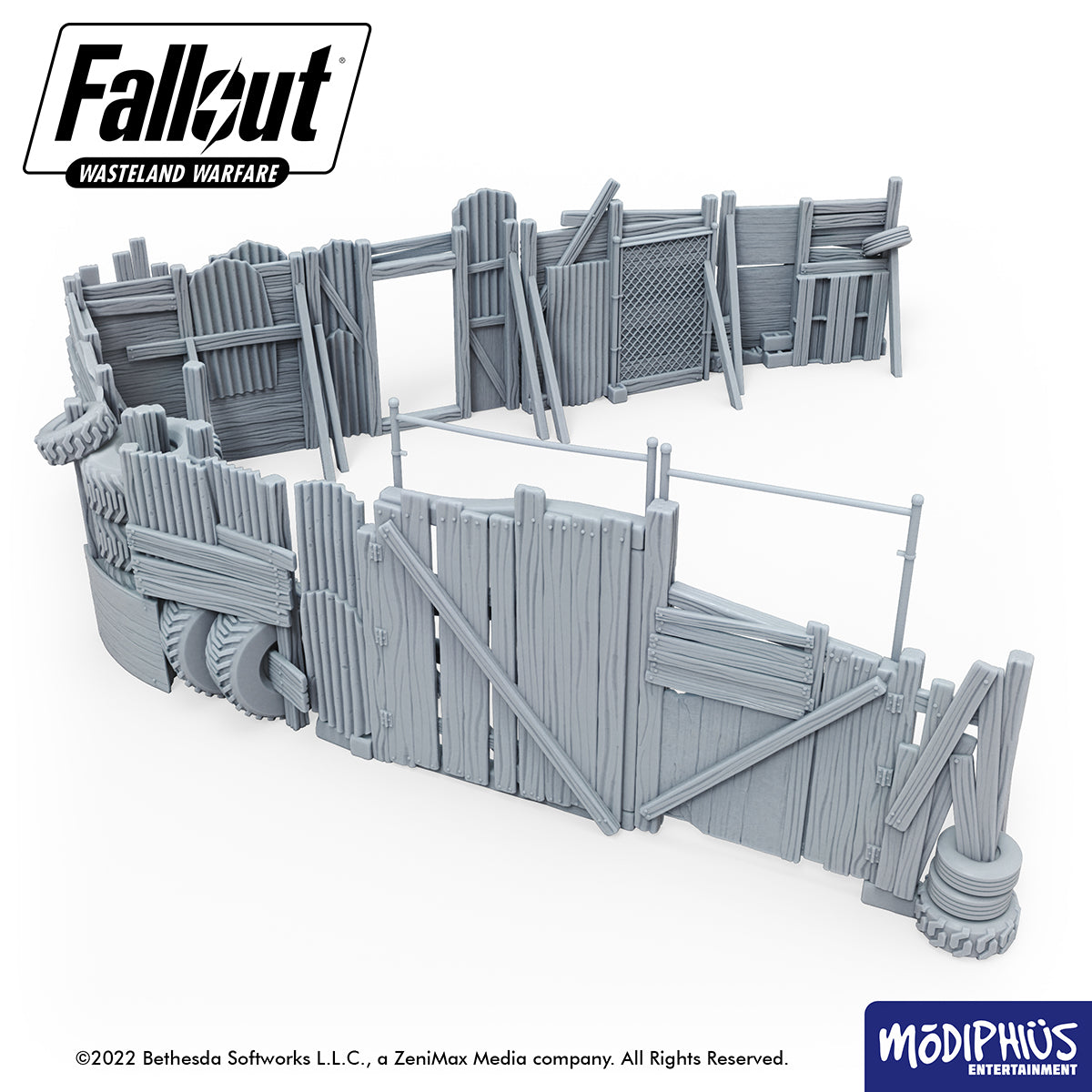 Fallout: Wasteland Warfare - Print At Home - Settlement Walls STL
