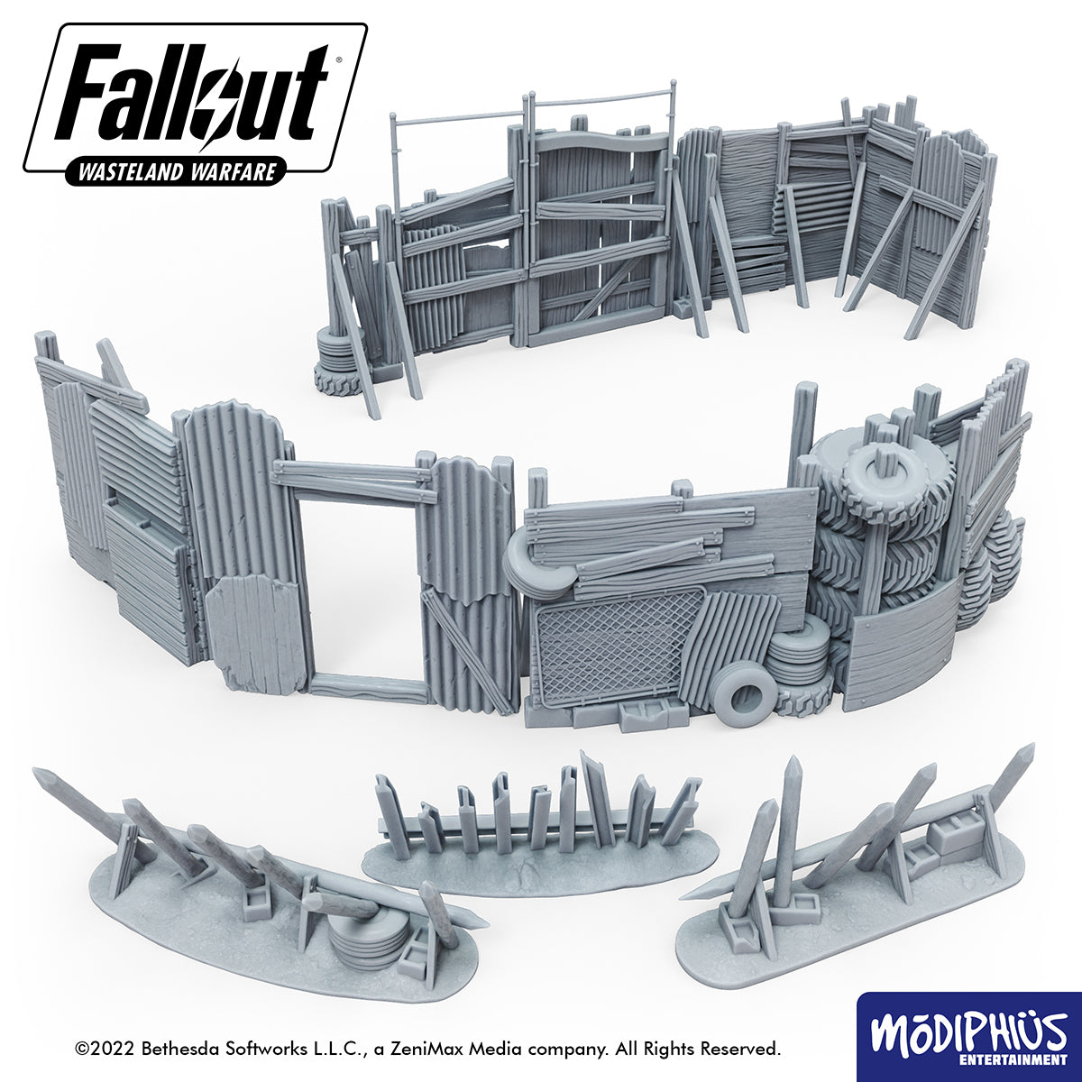 Fallout: Wasteland Warfare - Print At Home - Settlement Walls STL ...