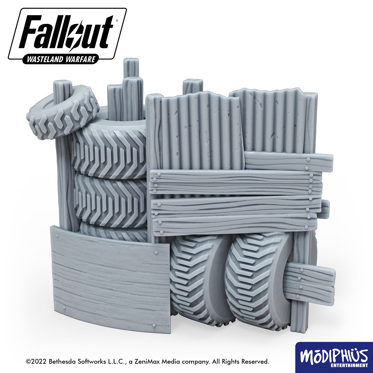 Fallout: Wasteland Warfare - Print At Home - Settlement Walls STL
