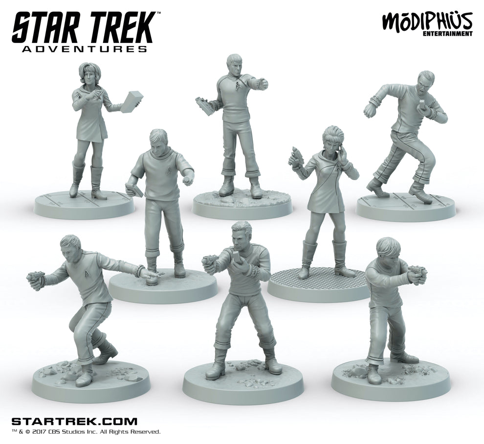 Star Trek Adventures - Print at Home - Miniatures TOS Bridge Crew Set ...